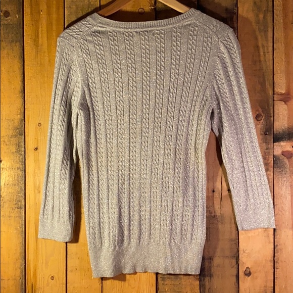 Tommy Hilfiger | Sweaters | Euc Tommy Hilfiger Silver Grey Cord Sweater ...